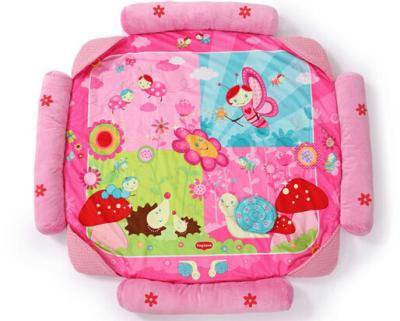 China Flower Happy Garden Pink Baby Play Gyms Baby Activity Play Mat for sale