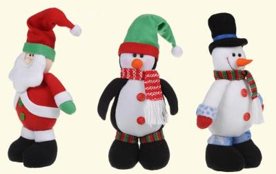 Cina Il Natale sveglio ha farcito il giocattolo della peluche del pupazzo di neve della bambola di Santa per i bambini in vendita