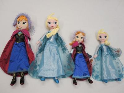 China 20 duim vulde het Purpere Bevroren Ana en van Elsa Disney Zachte Beeldverhaal van het Pluchespeelgoed Doll Te koop
