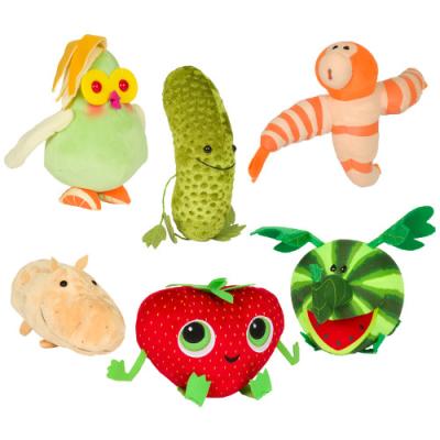 Cina Fumetto caldo nuvoloso con una probabilità delle polpette 2 giocattoli molli della peluche farciti bacca della fragola in vendita