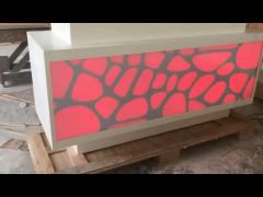 OEM ODM Receptionstisch avec une surface plus blanche et plus lumineuse avec LED-Light