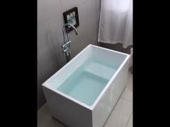 Baignoire en pierre artificielle libre 170CM pour l'immeuble de bureaux