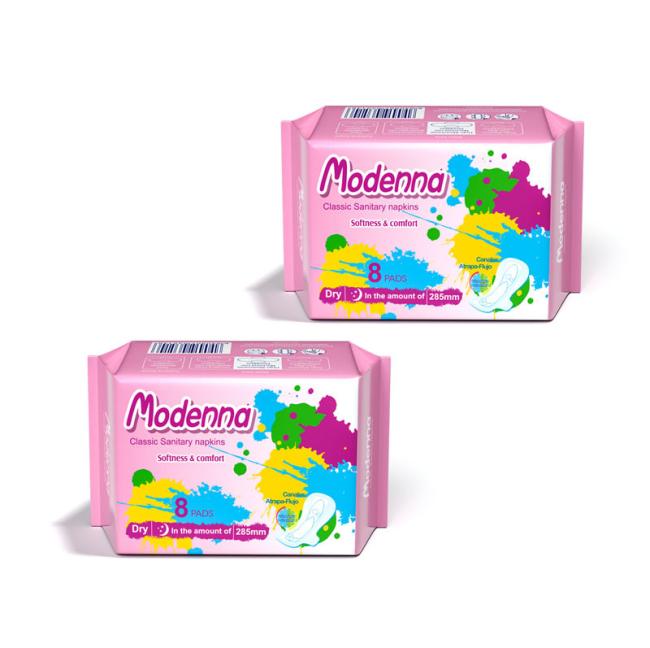 Sanitary pad with green anion chip