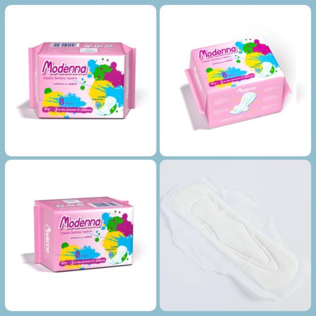 Eco-friendly sanitary pad packaging