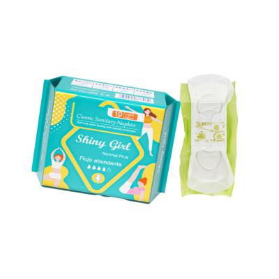 Chine Best Selling High Quality Cheap Non Woven Fabric Sanitary Napkin 245mm Disposable Cotton Lady Pad à vendre