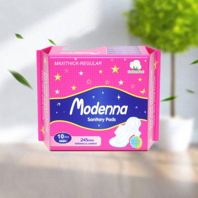 China Cotton soft feminine hygiene pads disposable sanitary pads export to Russia For daily use for sale