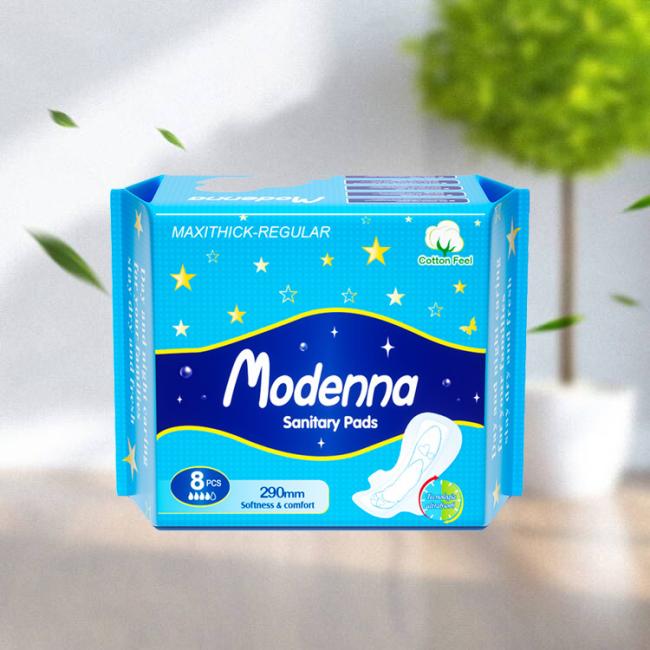 Cotton soft feminine hygiene pads packaging