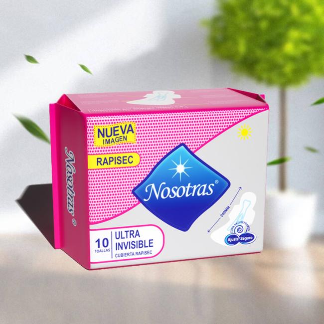 Sanitary napkin absorption demonstration