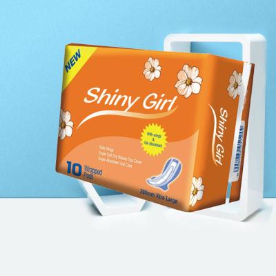China Des serviettes hygiéniques pour femmes jetables en coton avec serviette hygiénique bon marché for sale