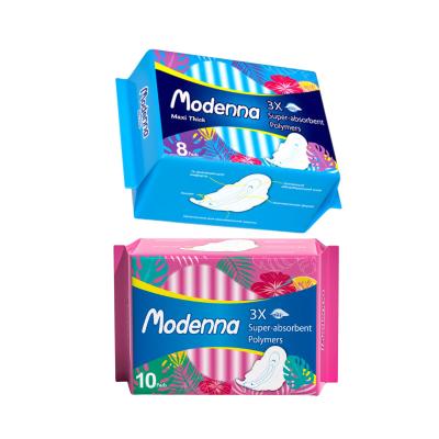 Chine Pad hygiénique à ailes respirant en coton pour l' hygiène féminine à vendre