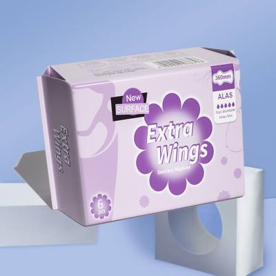 Cina Travelling Use Cotton Winged Soft Personal Care Ladies Air-laid Paper Sanitary Napkins in vendita