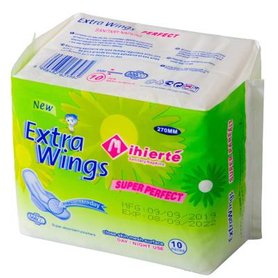 China Night Disposable Sanitary Towels Rectangle Shape Soft Comfortable Absorbent Leak Proof Feminine Hygiene Products for sale