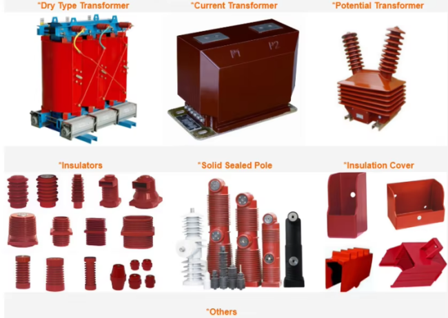 Fast-Curing Cast Resin application in dry type transformers