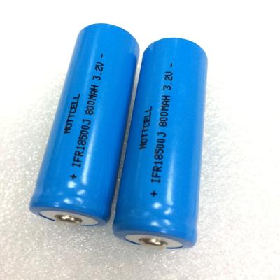 中国 IFR 18500 1000mah 3.2v LFP 3.7V リチャージ可能なリチウムイオン電池 1200mah 1500mah 販売のため