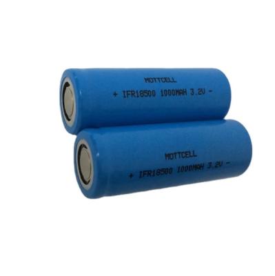 中国 IFR 18500 1000mah 3.2v LFP 3.7V リチャージ可能なリチウムイオン電池 1200mah 1500mah 販売のため