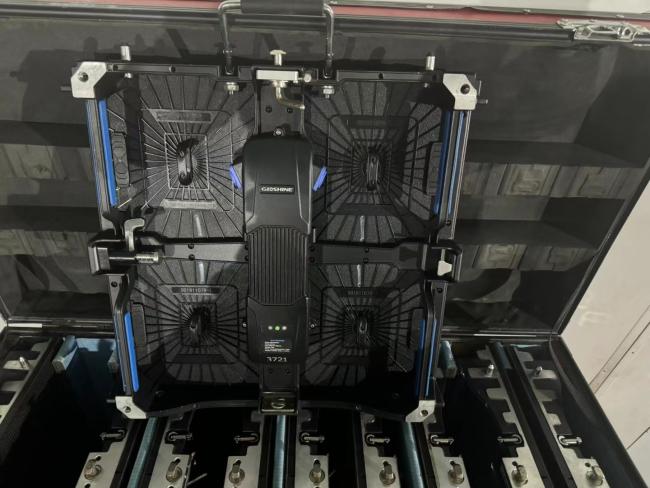 Close-up view of Gloshine W Series P3.91 LED panel