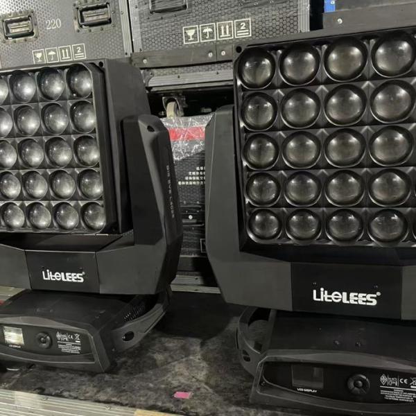Quality Powerful Led Moving Head Lishi LiteLEES 25-Piece 40 Watt Moving Head Stage Lights for sale