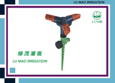 China Plastic Golf Course Sprinklers 3 Arms Nozzles / Rotary Nozzle Sprinkler for sale