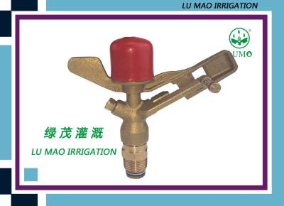 China Metal In Ground Water Sprinklers / Brass Impact Sprinkler Dual Nozzle for sale