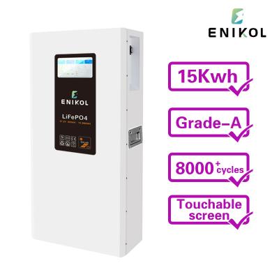 Industrial 15KWH Capacity Lithium Iron Phosphate 48V Solar Battery Built in BMS