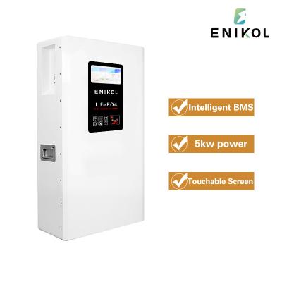 China Solar Lithium Iron Phosphate Battery 58.4V 100A 16Sets Met LCD Display Aanraakscherm Te koop
