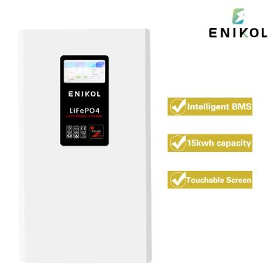 中国 300AH 15360WH Wall Mounted LiFePo4 Battery 7-Inch Touchable Screen Long Cycle Life 販売のため