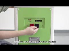 58.4V LCD 48V Home Energy Storage Battery 51.2V 300AH Zwart Geverfd Staal