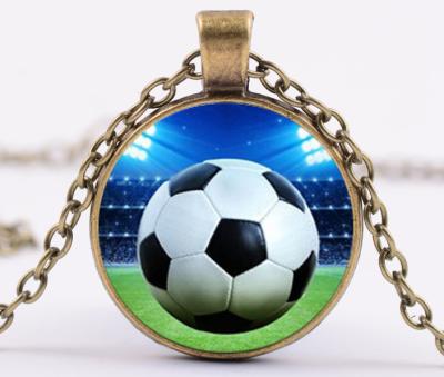 China Russian World Cup Soccer time Gem pendant necklace Classic fans' Gift for sale