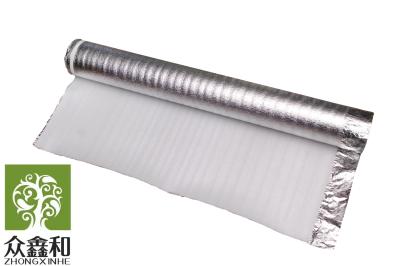 China 1100mm Width Silver Laminate Underlay 2mm Underlay For Laminate Flooring for sale