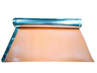Cina Sottostrato Comfort Step IXPE in lamina d'argento arancione per pavimenti in legno in vendita