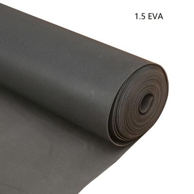 China Base de espuma de alta densidad grabada en relieve de 1,5 mm Base de 100 pies cuadrados/rollo para pisos Spc en venta