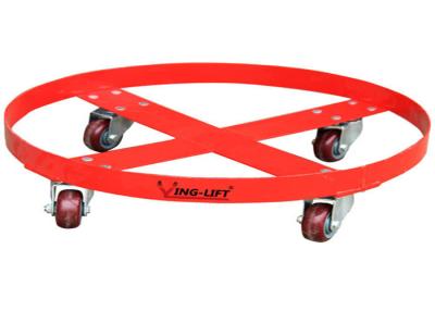 China 300KG Drum Transport Equipment With Four PU Swivel Casters , Barrel Dollies for sale