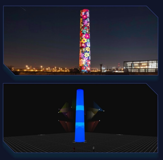 Flyin 4K Multi-Function Distributed Converged Server Projection Equipment for Edge Fusion Dome 3D Mapping Immersive Room