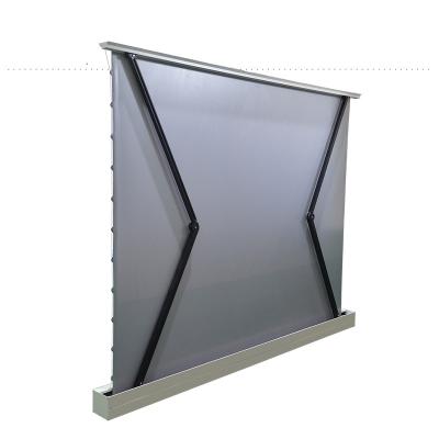 China 100 Inches ALR Electric Fold Out Projector Screen Floor Rising Stand for sale