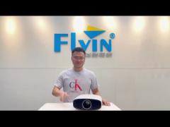 Flyin LCD LED Lamps Android Projector Built-In Stereo Speaker US EURO Plug