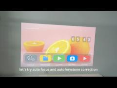 Flyin LCD LED Lamps Android Projector Built-In Stereo Speaker US EURO Plug