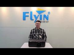 Flyin 7500 Lumens DLP Laser Projector Crie uma sala imersiva com resolução WUXGA, suporte 3D ativo 4K, chip 0.8 DMD, foco manual e mudança de lente