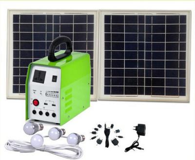 China portable solar generator solar home system builted in 300W inverter for AC output for sale