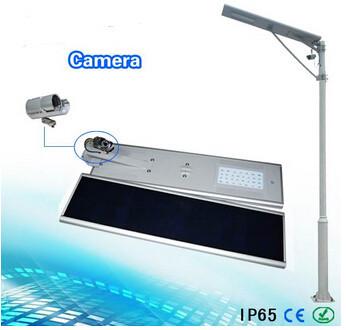 China 50W solar integrated street light including camera solar street light all in one for sale