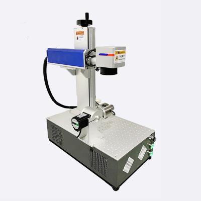 China Rotary Axis Fiber Laser Marking Machine Laser Engraving Rotary Device for sale