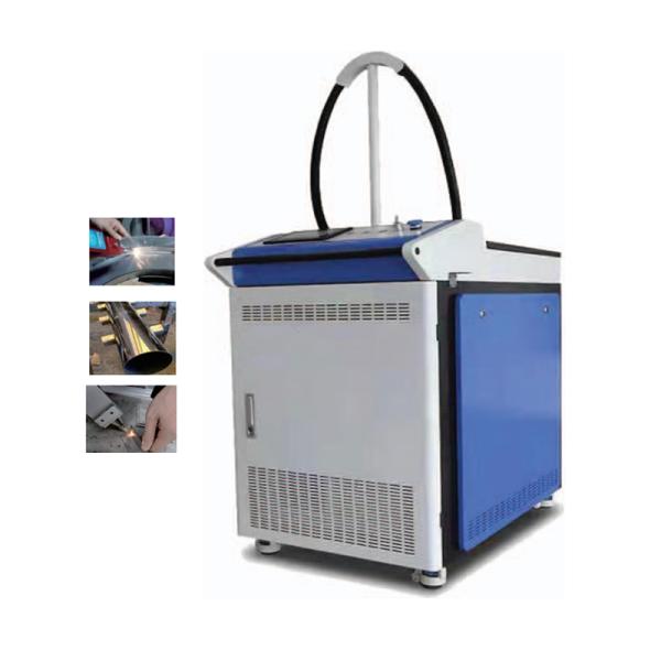 Quality Stainless Steel Hand Held Pulse Fiber Laser Welder Automatic 15m 1500W ODM for sale