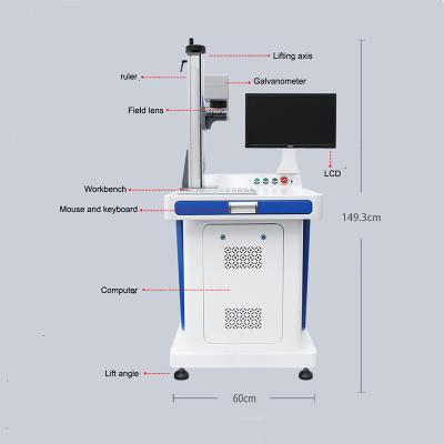 China Desktop Portable Mopa Laser Marking Machine for Stainless Steel Coloring Aluminum for sale