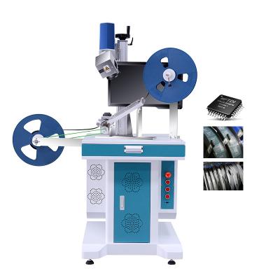 China Full Automatic IC Chips Fiber Laser Marking Machine Laser Marker Laser Remover for sale