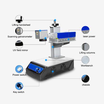 China Uv Laser Marking Machine Laser Marker for Glass Crystal Supports Dst Graphic Format for sale