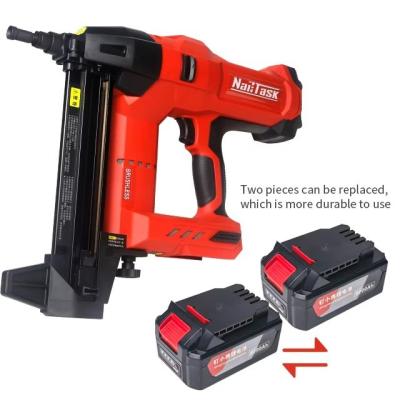 China 8000mAh Lithium Battery Powered Nail Gun DCCN100X2 Concrete Nailer for Smooth Nailing for sale
