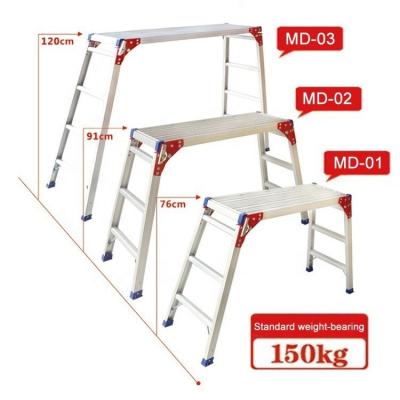 China 120cm Height Foldable Work Platform Stool for Car Washing and Household Climbing for sale