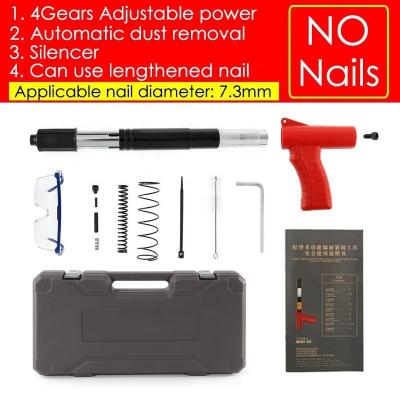 China Blaues tragbares Handbefestigungswerkzeug Mini Power Nail Gun mit verstellbarer Kraft zu verkaufen