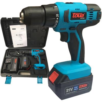 China Toua Cordless DCD 180 4000mAh 21V Hand Impact Drill Industrial Grade Power Hand Drill for sale