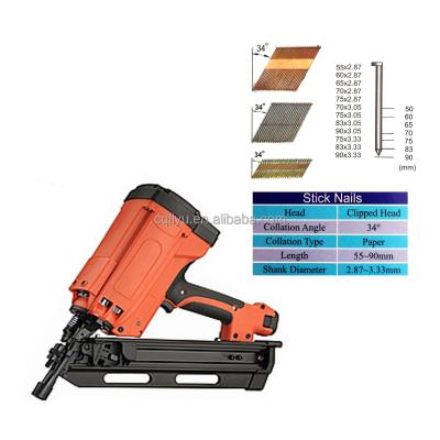 China GFN3490B GFN3490B Gas aangedreven pneumatisch framen nagelpistool Te koop