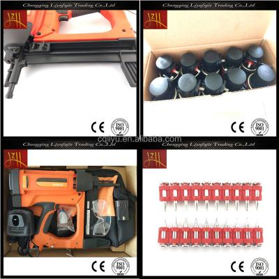 China Compact and Powerful GSR40 Gas Actuated Concrete Nail Gun w/Case Li-lon 7.2V 2000mAh for sale